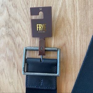 Frye | Accessories | Nwt Frye Black Leather And Elastic Belt | Poshmark